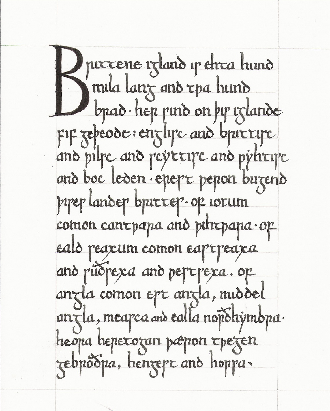 The Anglo-Saxon Chronicle | Tha Engliscan Gesithas